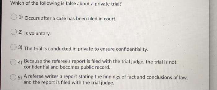 Solved Which of the following is false about a private | Chegg.com