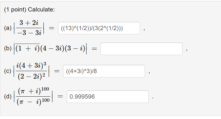 Solved (1 ﻿point) | Chegg.com