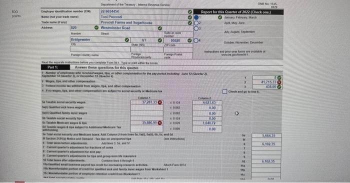 Need help with 2, 5a and 5c on the 491 form. please | Chegg.com
