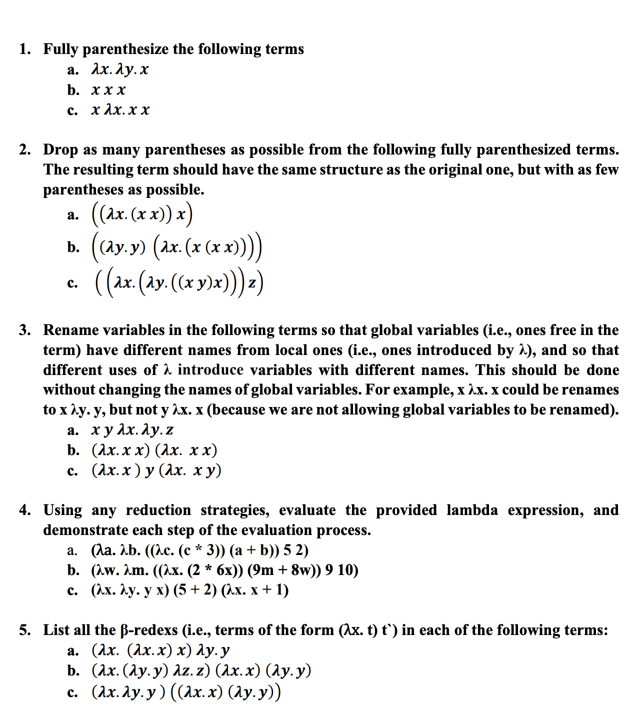Solved Fully parenthesize the following | Chegg.com