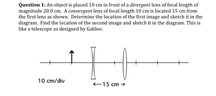 Solved Question 1: An object is placed 10 cm in front of a | Chegg.com