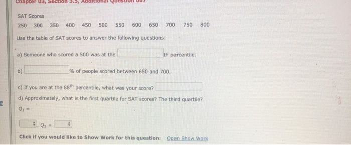 Solved Chapter 13, Section 3.5, Additional Question SAT | Chegg.com