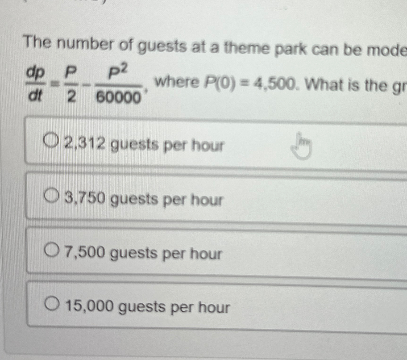 Solved The number of guests at a theme park can be mode | Chegg.com