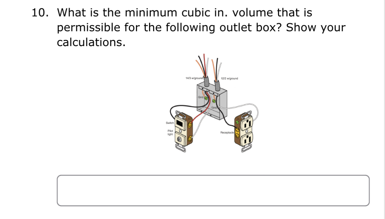 Solved What is the minimum cubic in. ﻿volume that is | Chegg.com