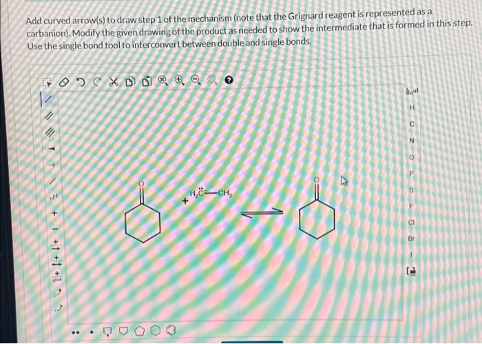 Solved Add curved arrow(s) to draw step 1 of the mechanism | Chegg.com