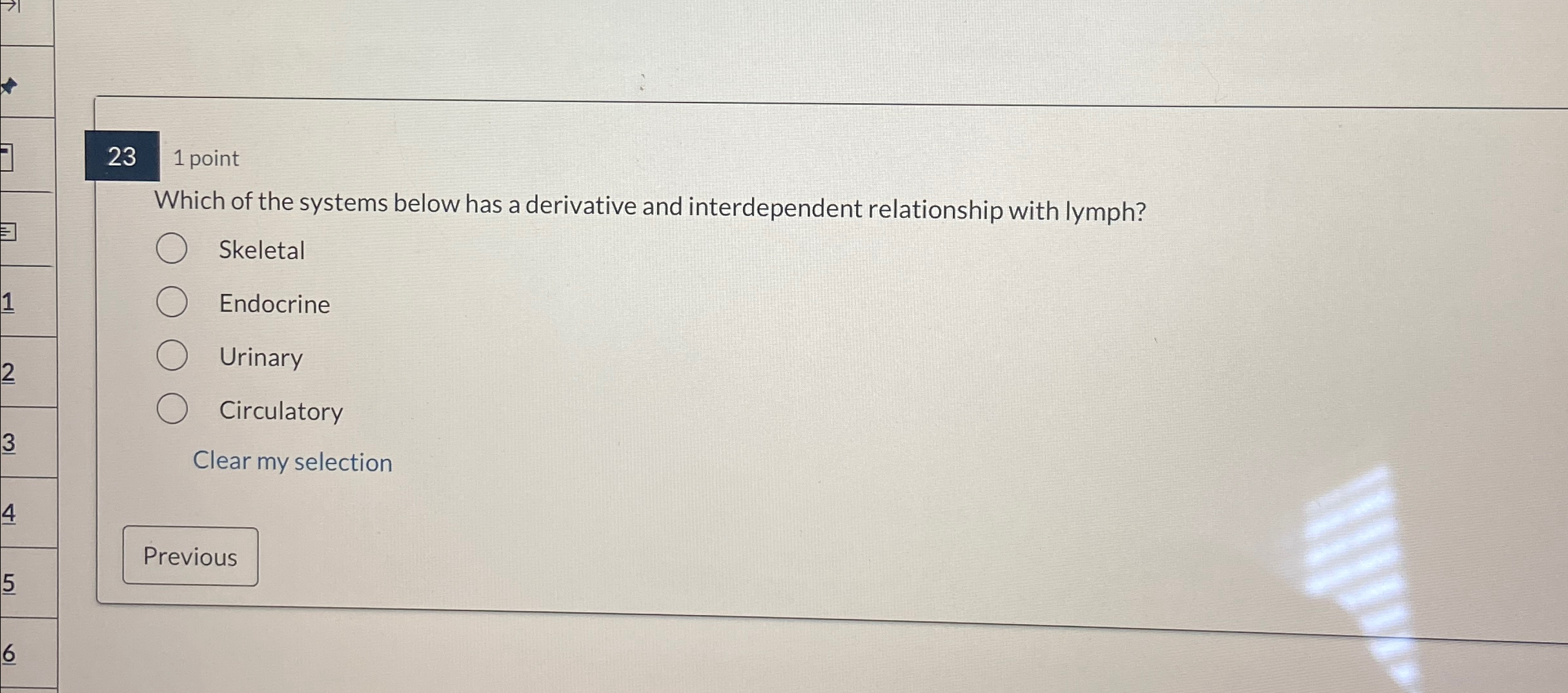 Solved 23 1 ﻿pointWhich of the systems below has a | Chegg.com