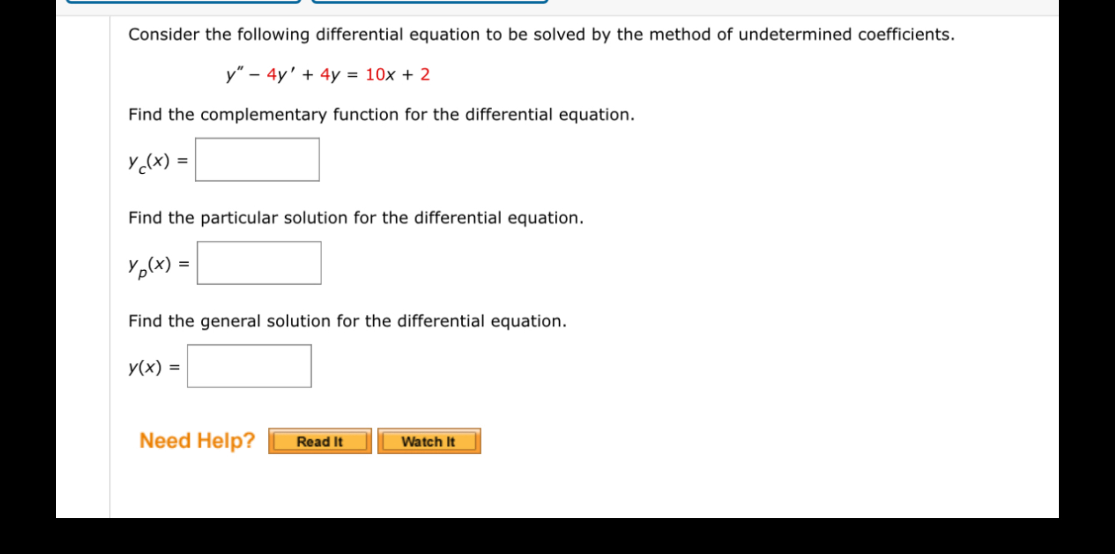 Consider the following differential equation to be | Chegg.com