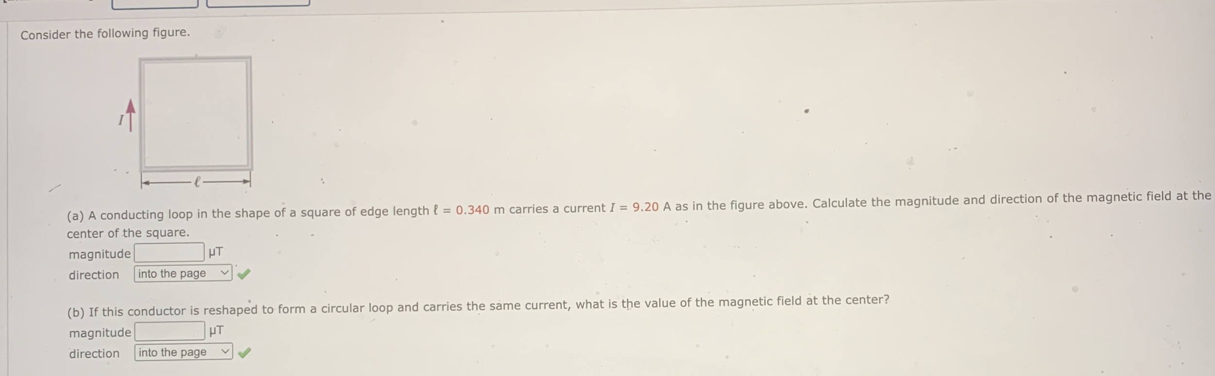 Solved Consider the following figure.(a) ﻿A conducting loop | Chegg.com