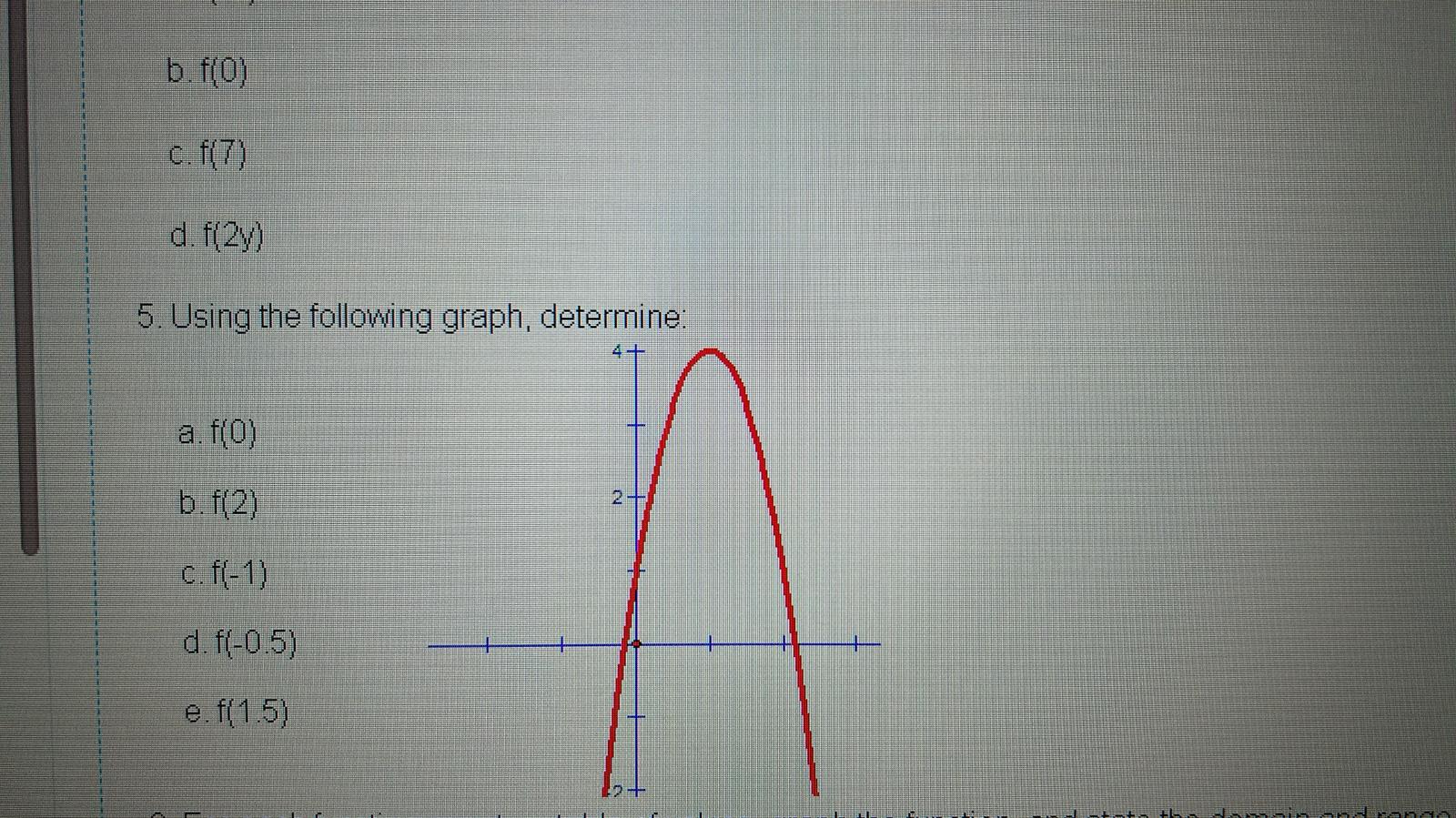 Solved Using the following araph. | Chegg.com