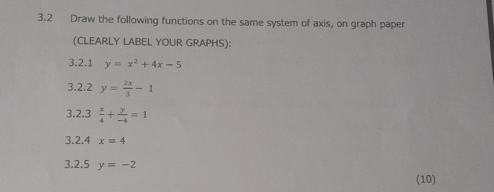 Solved 3.2 Draw the following functions on the same system | Chegg.com