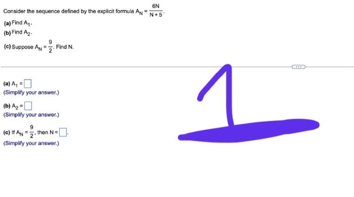 [Solved]: Consider the sequence defined by the explicit for