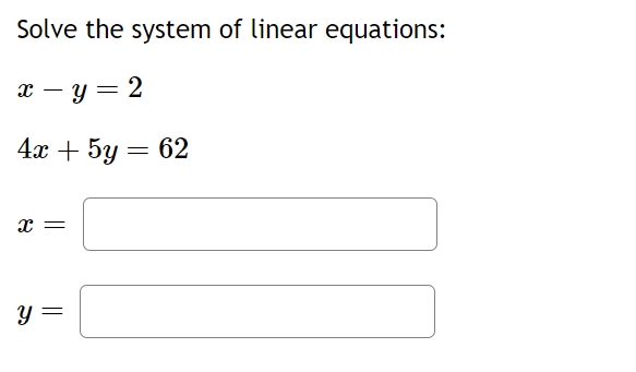 Solved Solve the system of linear | Chegg.com