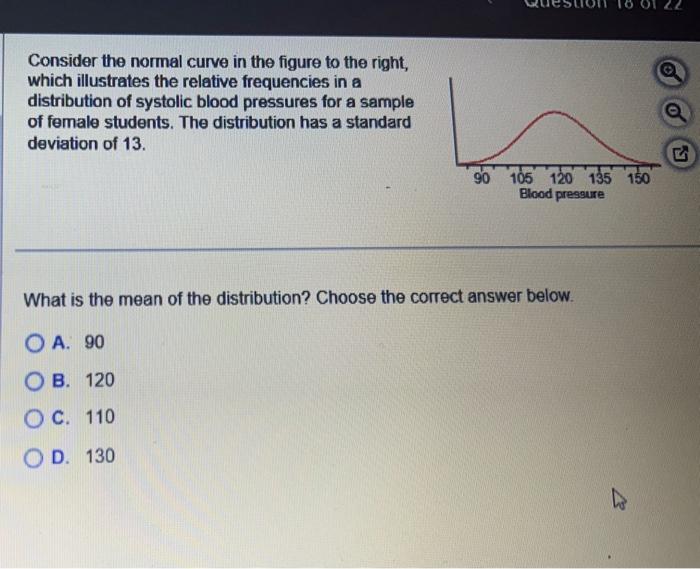 Solved Consider the normal curve in the figure to the right, | Chegg.com
