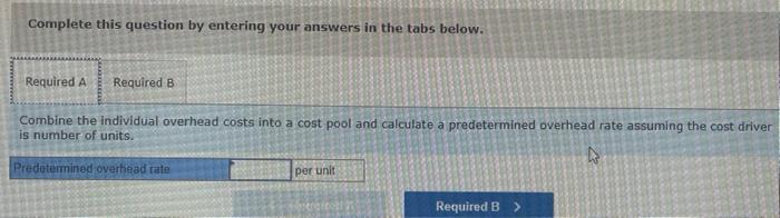 Solved Exercise 12-4A (Static) Pooling overhead cost LO 12-2 | Chegg.com