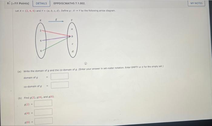 Solved 7. (-18 points) DETAILS EPPDISCMATHS 6.1.013. Let S | Chegg.com