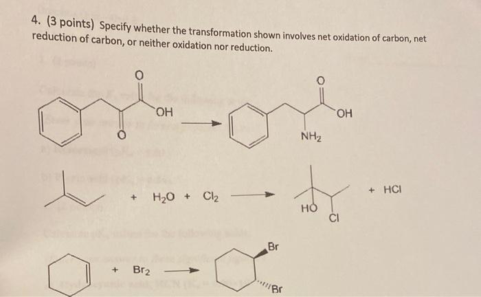 Solved 4. (3 points) Specify whether the transformation | Chegg.com