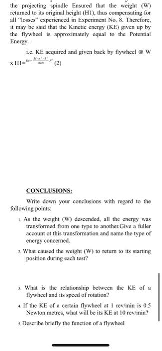 Solved ---THE FLYWHEEL- Lab Activity Overview Every | Chegg.com