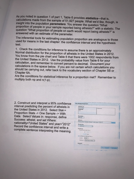 OpenIntro World Atheism Data Set Introduction and | Chegg.com