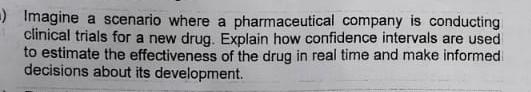Solved Imagine a scenario where a pharmaceutical company is | Chegg.com