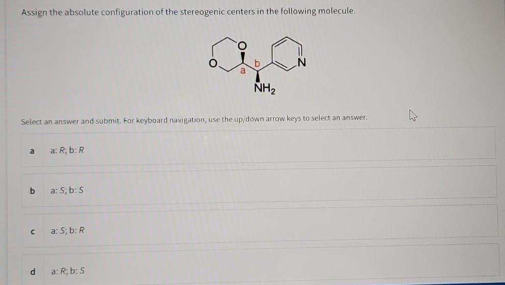 Solved Assign the absolute configuration of the stereogenic | Chegg.com