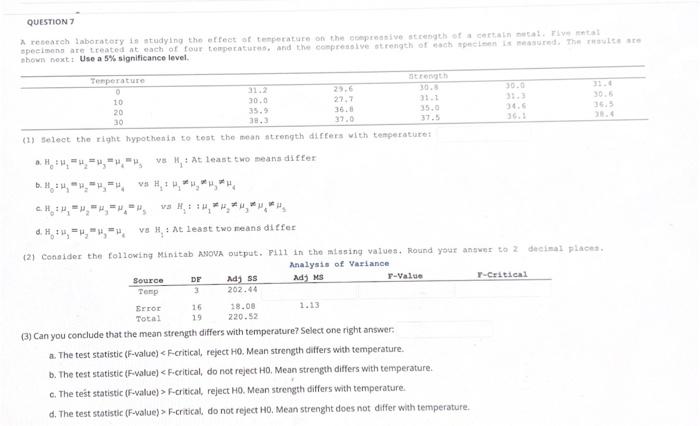 Solved thown noxt I Use a 5% significance level. (1) Select | Chegg.com