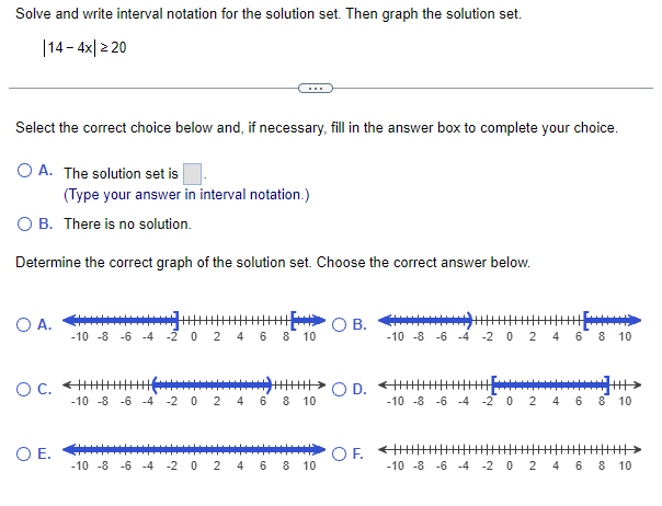 Solved Solve and write interval notation for the solution | Chegg.com