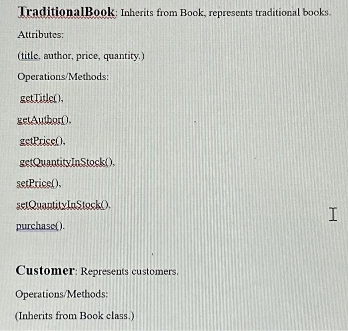 Solved Please create a UML class diagram using the | Chegg.com