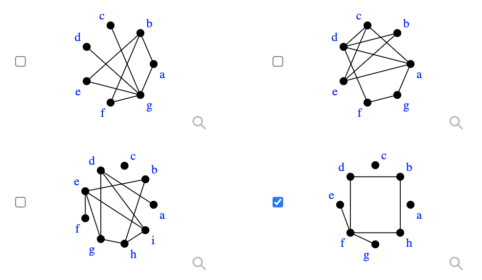 Solved Which of the following graphs are bipartite? Select | Chegg.com