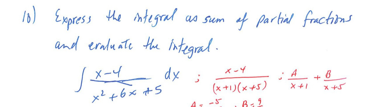 Solved Express the integral as sum of partial fractions and | Chegg.com
