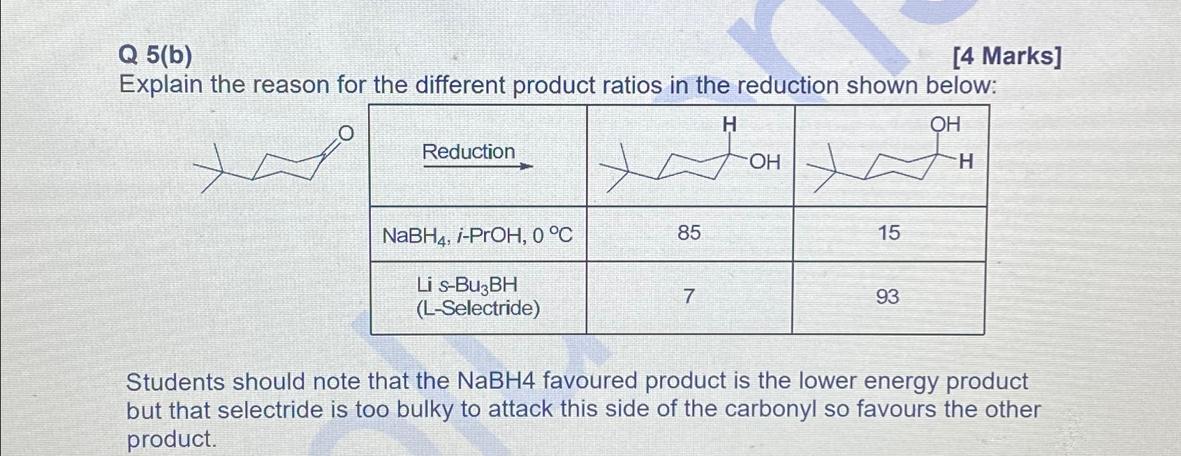 Solved Q 5(b)[4 ﻿Marks]Explain the reason for the different | Chegg.com