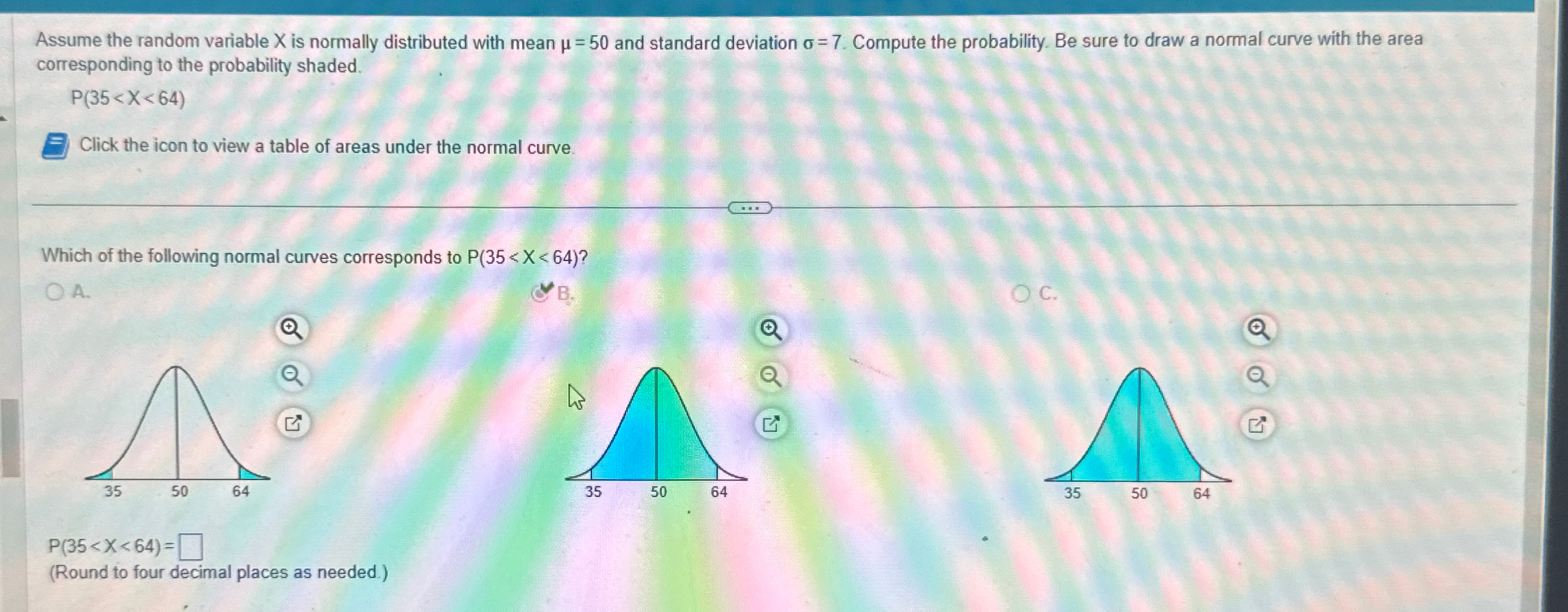 Assume the random variable x ﻿is normally distributed | Chegg.com