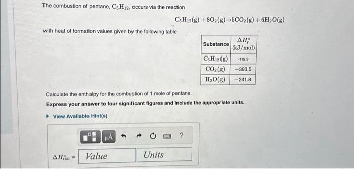 Solved The standard heat of formation, ΔHf∘, is defined as | Chegg.com