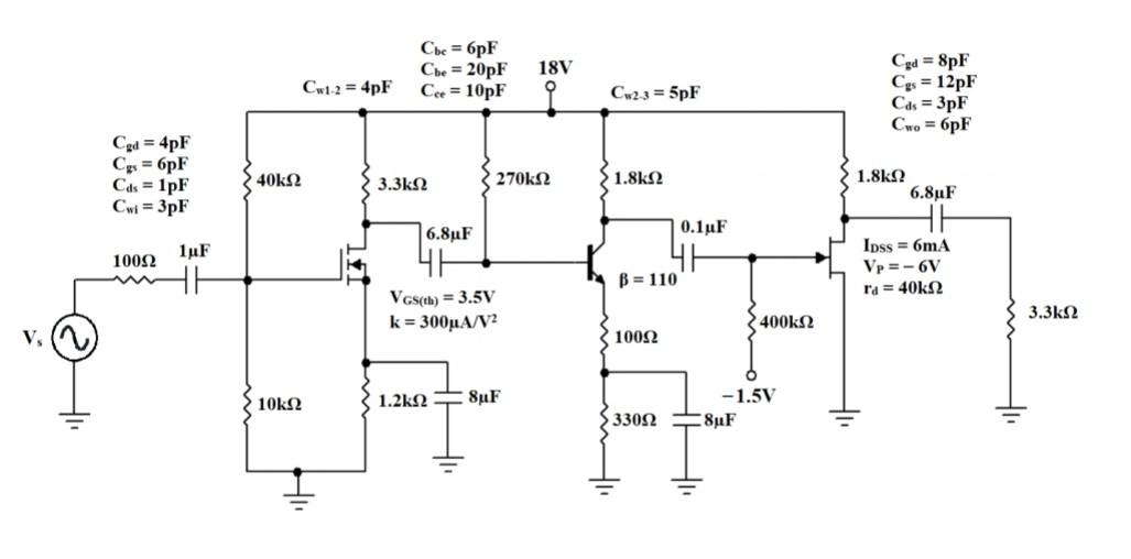 Solved Solve for the DC requirements for small signal | Chegg.com