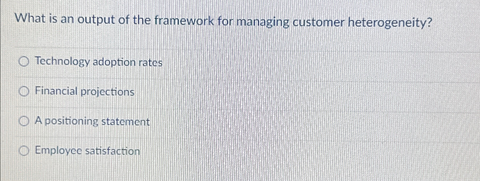 Solved What is an output of the framework for managing | Chegg.com