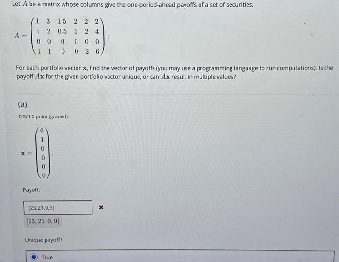 Solved Let A be a matrix whose columns give the | Chegg.com