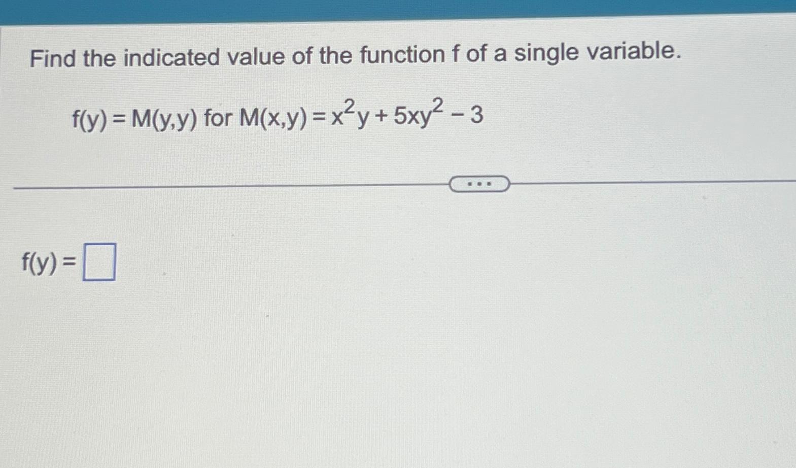 Solved Find the indicated value of the function f ﻿of a | Chegg.com