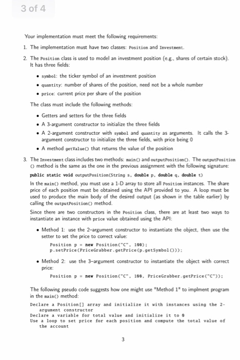 Solved Please Write Me The Java Code And Include A Uml Class 