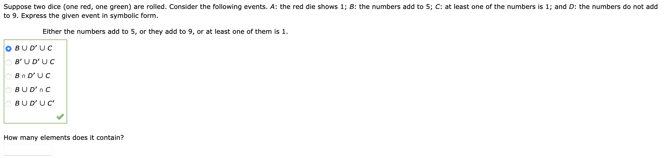 Solved Suppose two dice (one red, one green) ﻿are rolled. | Chegg.com
