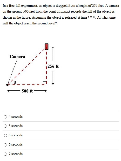 Solved In a free-fall experiment an object is dropped from a | Chegg.com