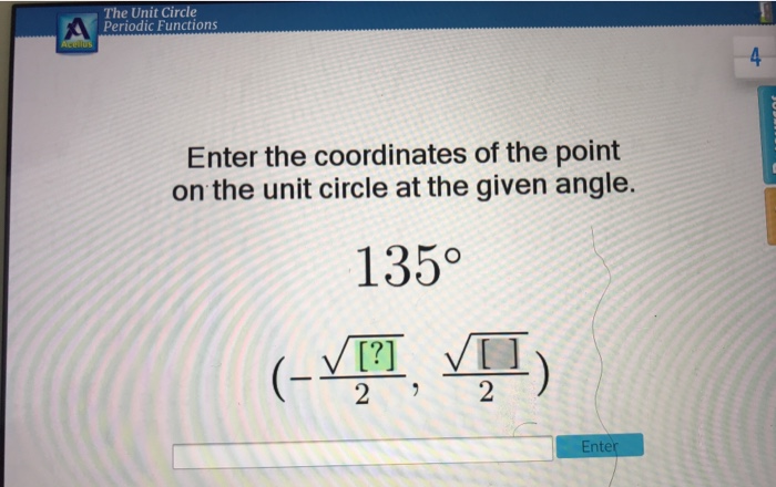 Solved The Unit Circle Periodic Functions Enter the | Chegg.com