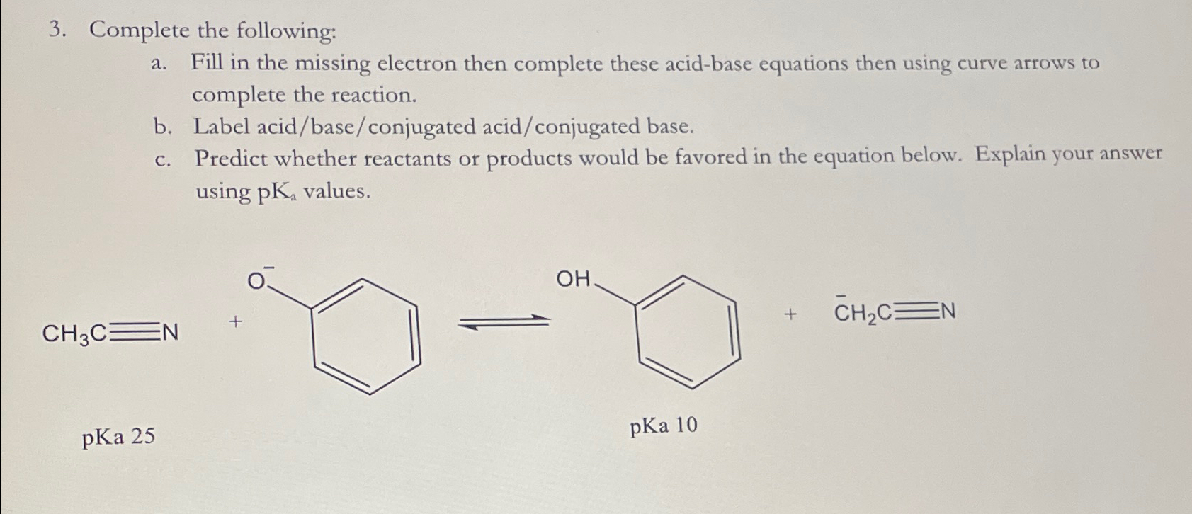 Solved Complete the following:a. ﻿Fill in the missing | Chegg.com