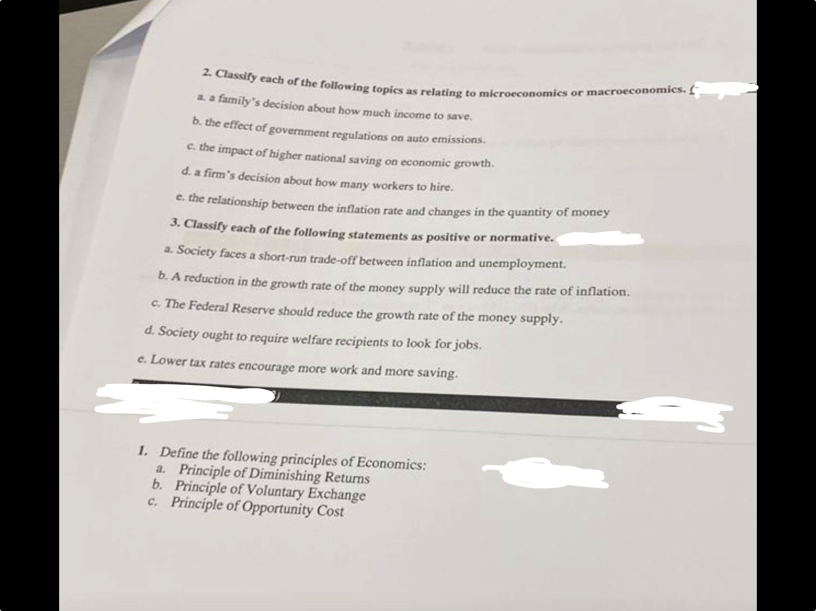 Solved Classify each of the following topics as relating to | Chegg.com