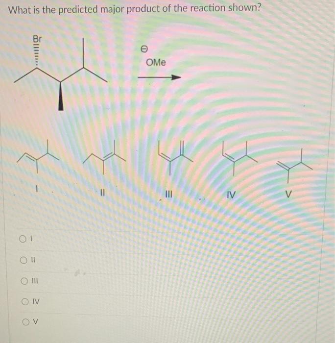 Solved What is the predicted major product of the reaction | Chegg.com