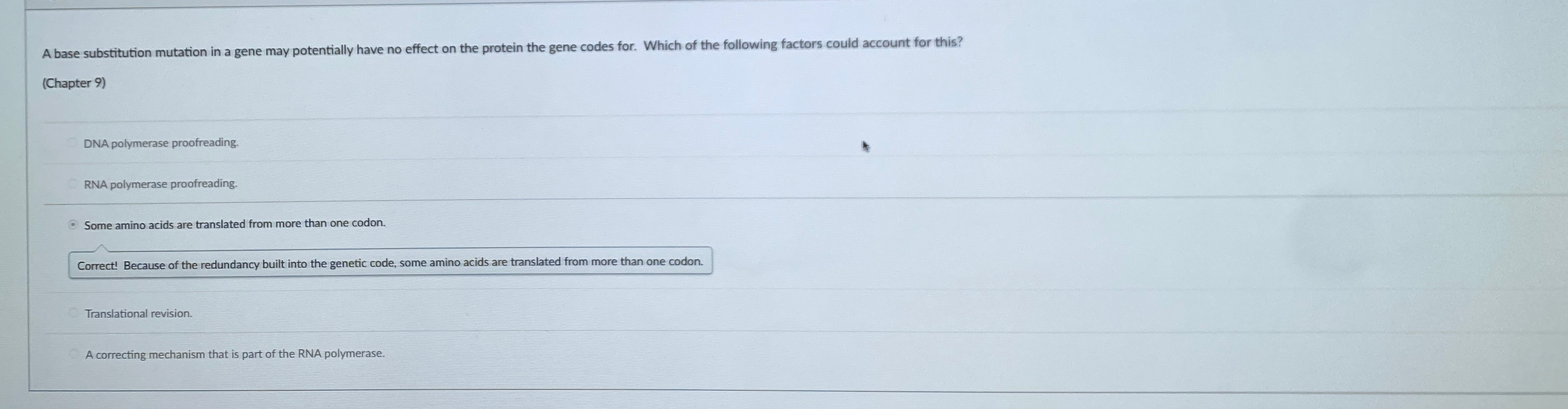 Solved A base substitution mutation in a gene may | Chegg.com