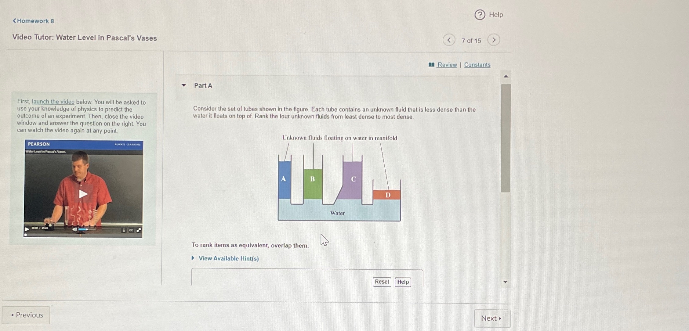 Solved To ﻿rank items as ﻿equivalent, overlap them.View | Chegg.com