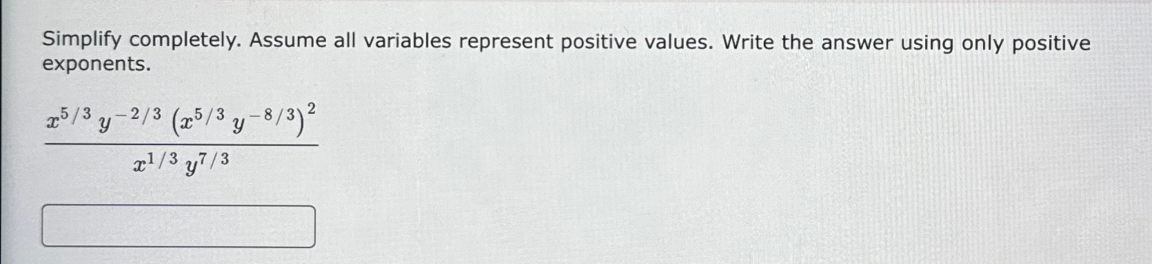 Solved Simplify completely. Assume all variables represent | Chegg.com