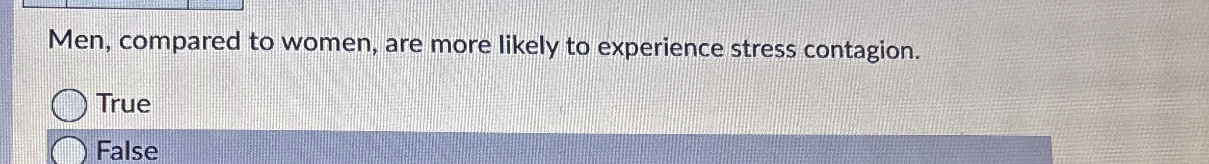 Solved Men, compared to women, are more likely to experience | Chegg.com