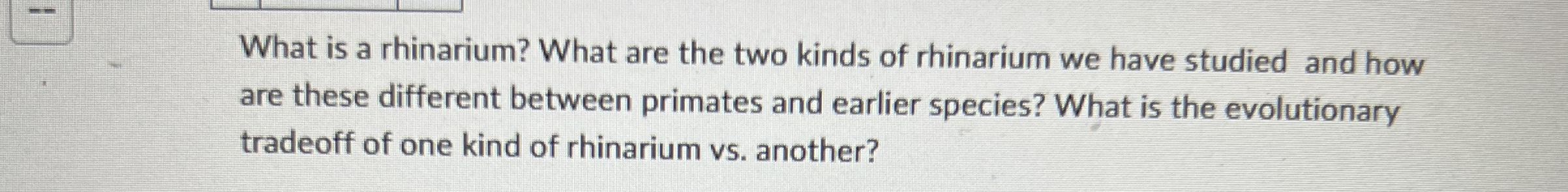 Solved What is a rhinarium? What are the two kinds of | Chegg.com