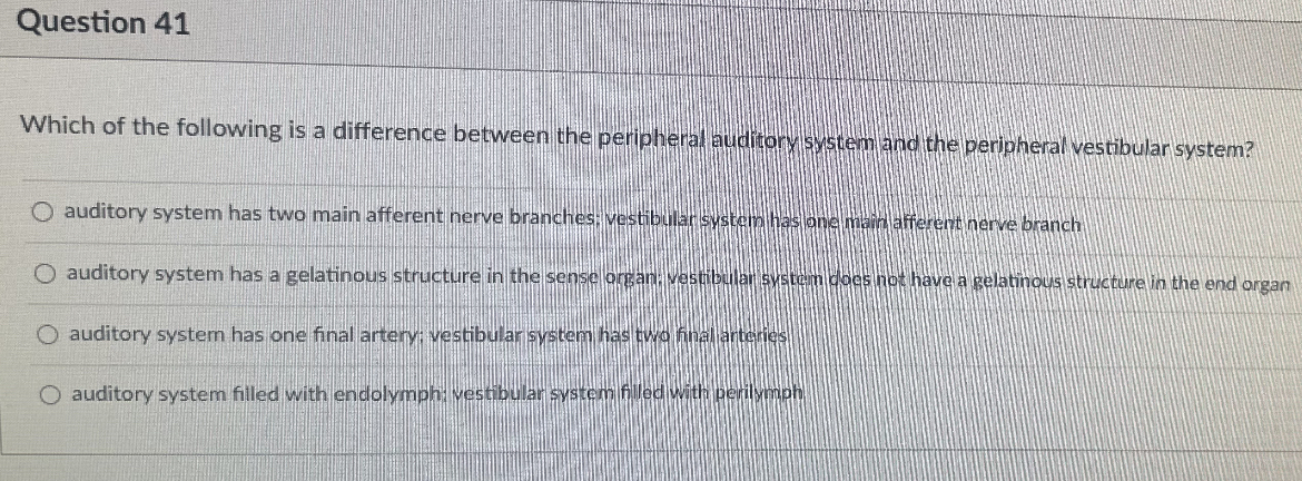 Solved Question 41Which of the following is a difference | Chegg.com