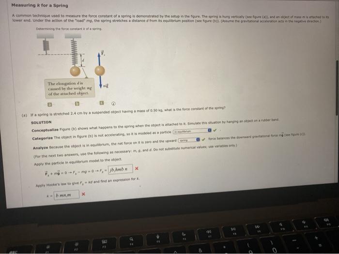 Solved Measuring k for a Spring A common technique used to | Chegg.com